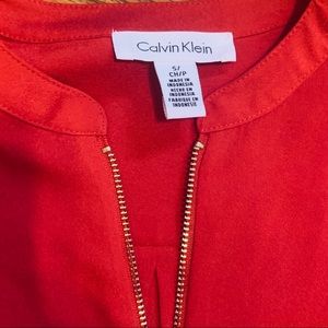 Calvin Klein | Tops | Hp Calvin Klein Ladies Red Top | Poshmark